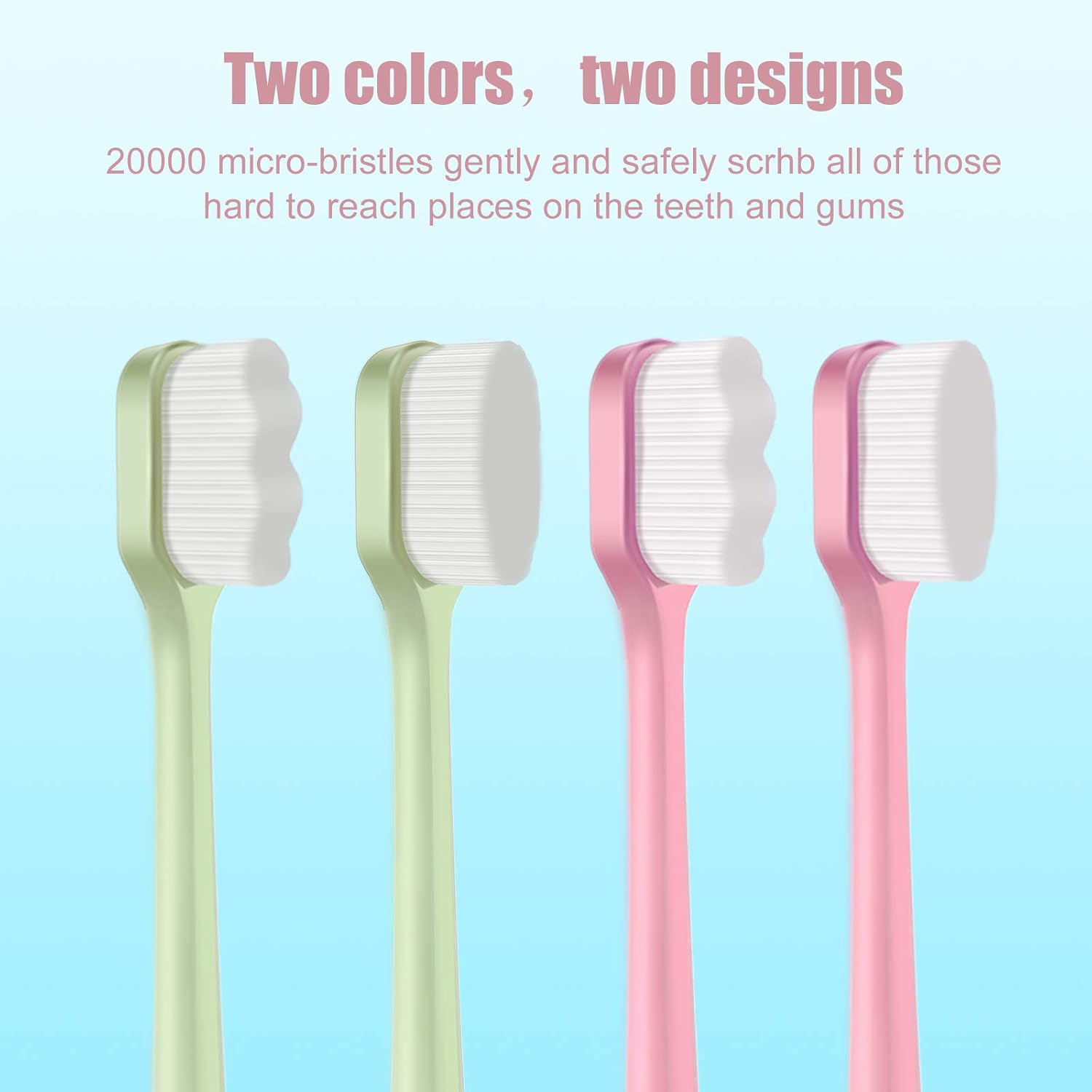 8 Pieces Kids Soft Toothbrush Micro Nano Toothbrush 20,000 Soft Bristle ...