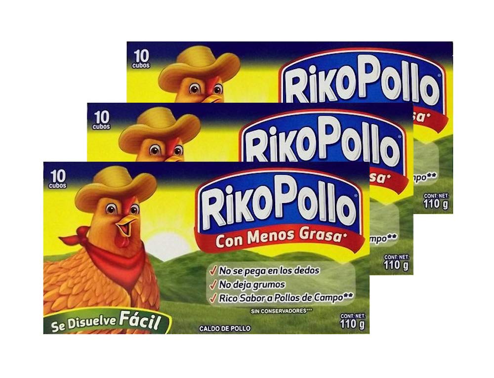 Amazon.com : Riko Pollo - Seasoning cubes from Mexico - 3.88 oz / 110 ...