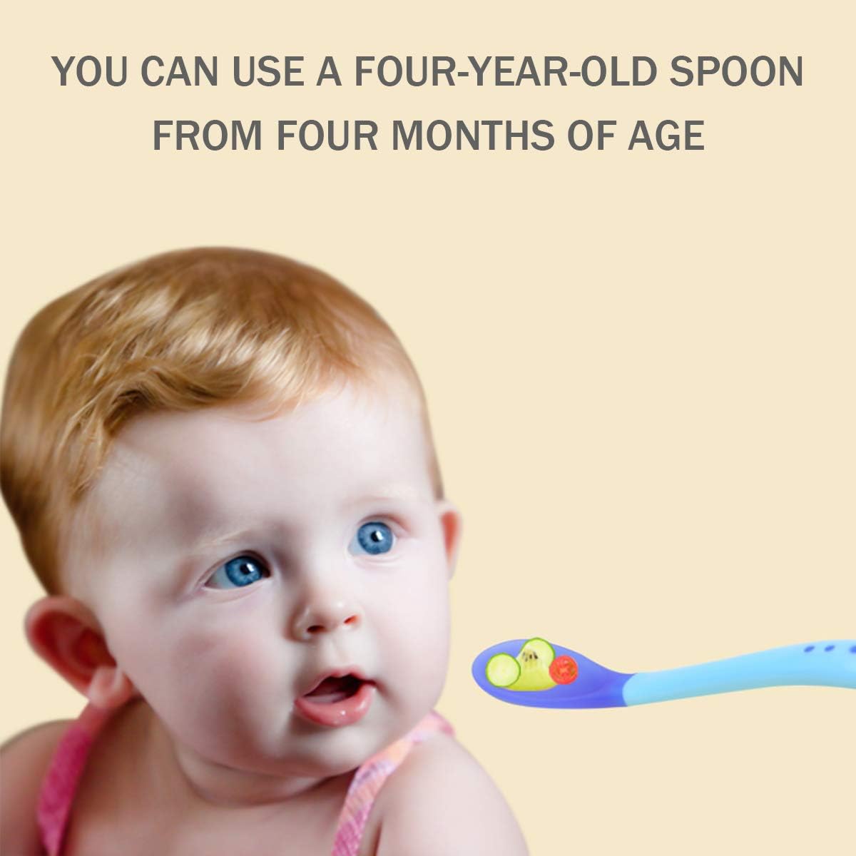 Baby Temperature Sensitive Soup Fork Spoon, Temperature Sensitive Heat ...
