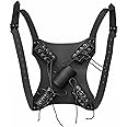 Amazon.com: HZMAN Medieval Faux Leather Back Sword Frog Adjustable Black Rapier Sword Holster ...