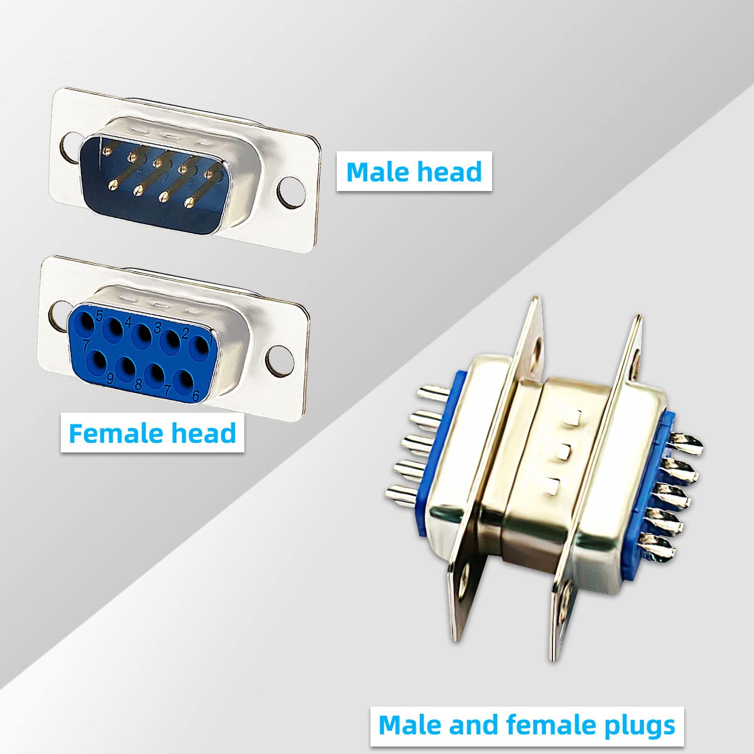 Mua CenryKay Pc Accessories -9pin D-Sub Solder Type Connector DB9 ...