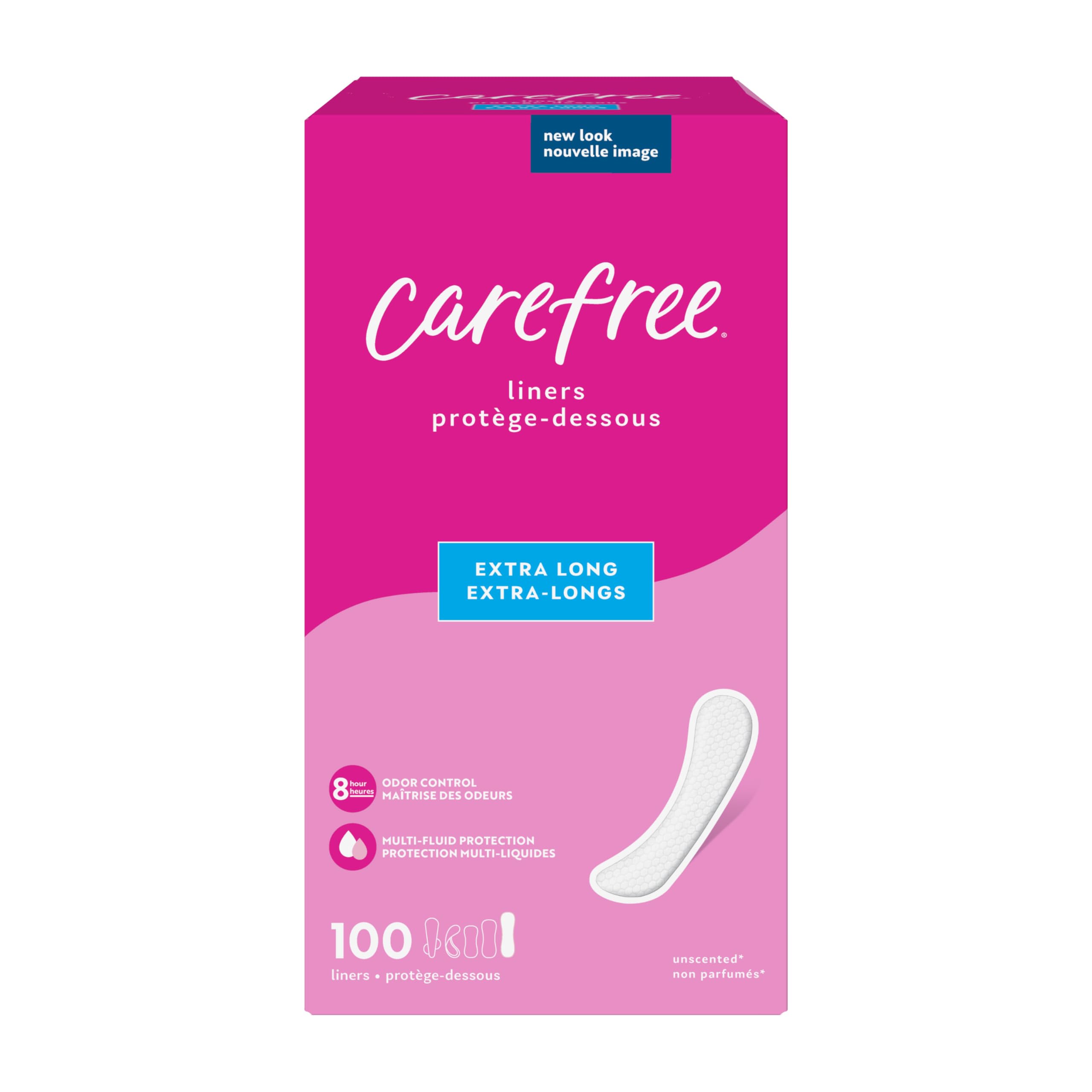 Mua Carefree Panty Liners for Women, Extra Long, Unwrapped, Unscented ...
