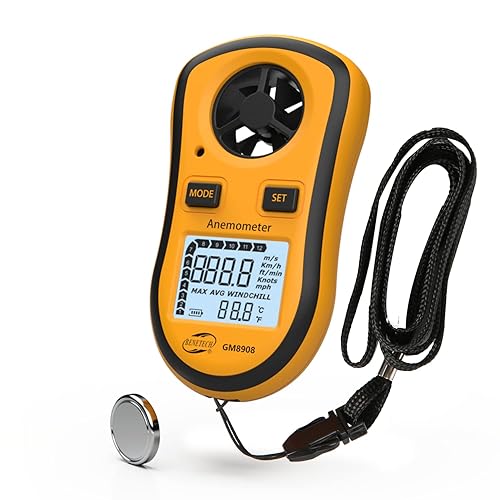 BENETECH Handheld Anemometer, Digital Wind Speed Meter Air Flow Meter ...