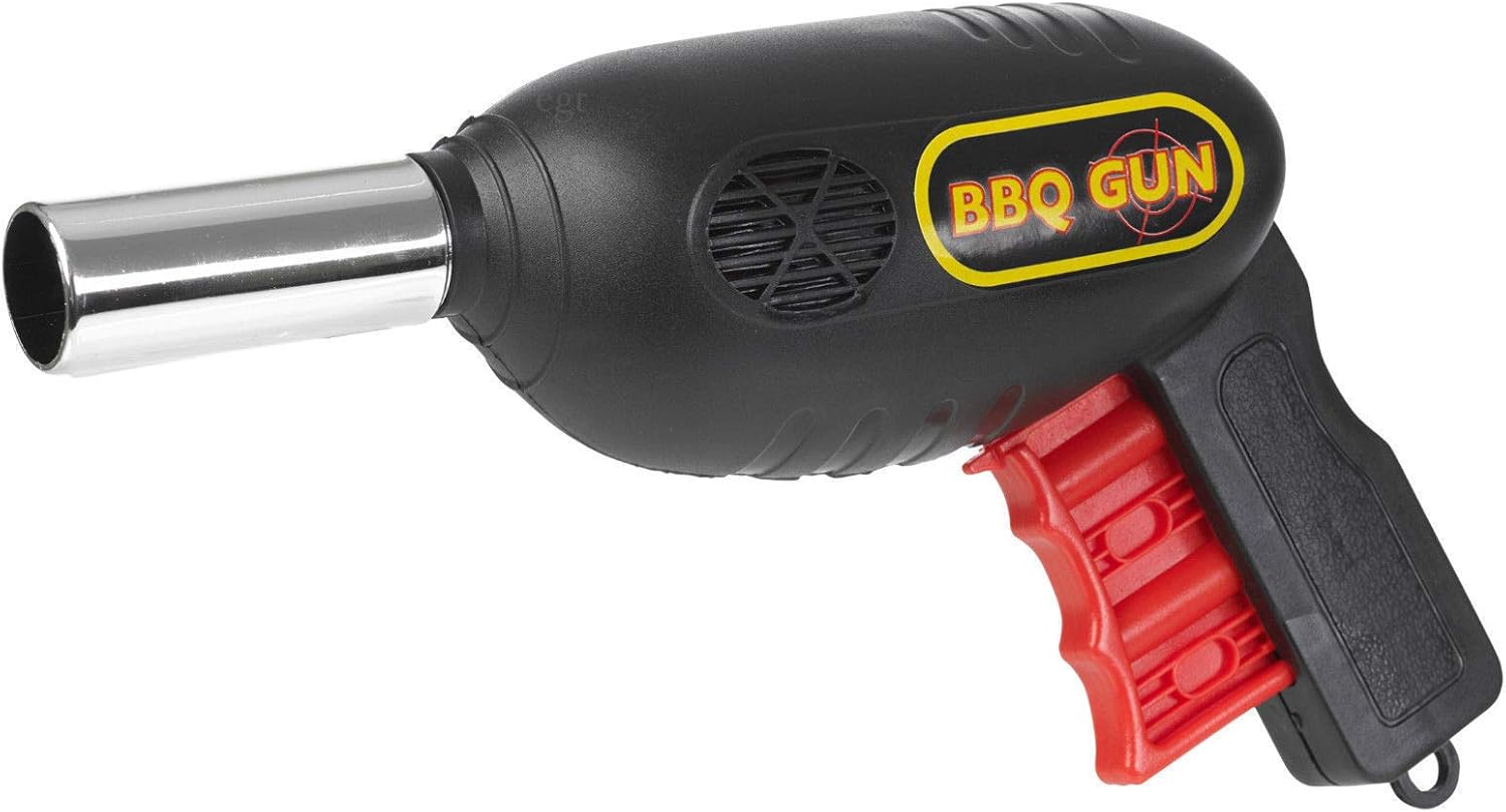 Barbecue BBQ Gun Flame Coal Grill Fan Bellows Fire Starter Lighter Air ...