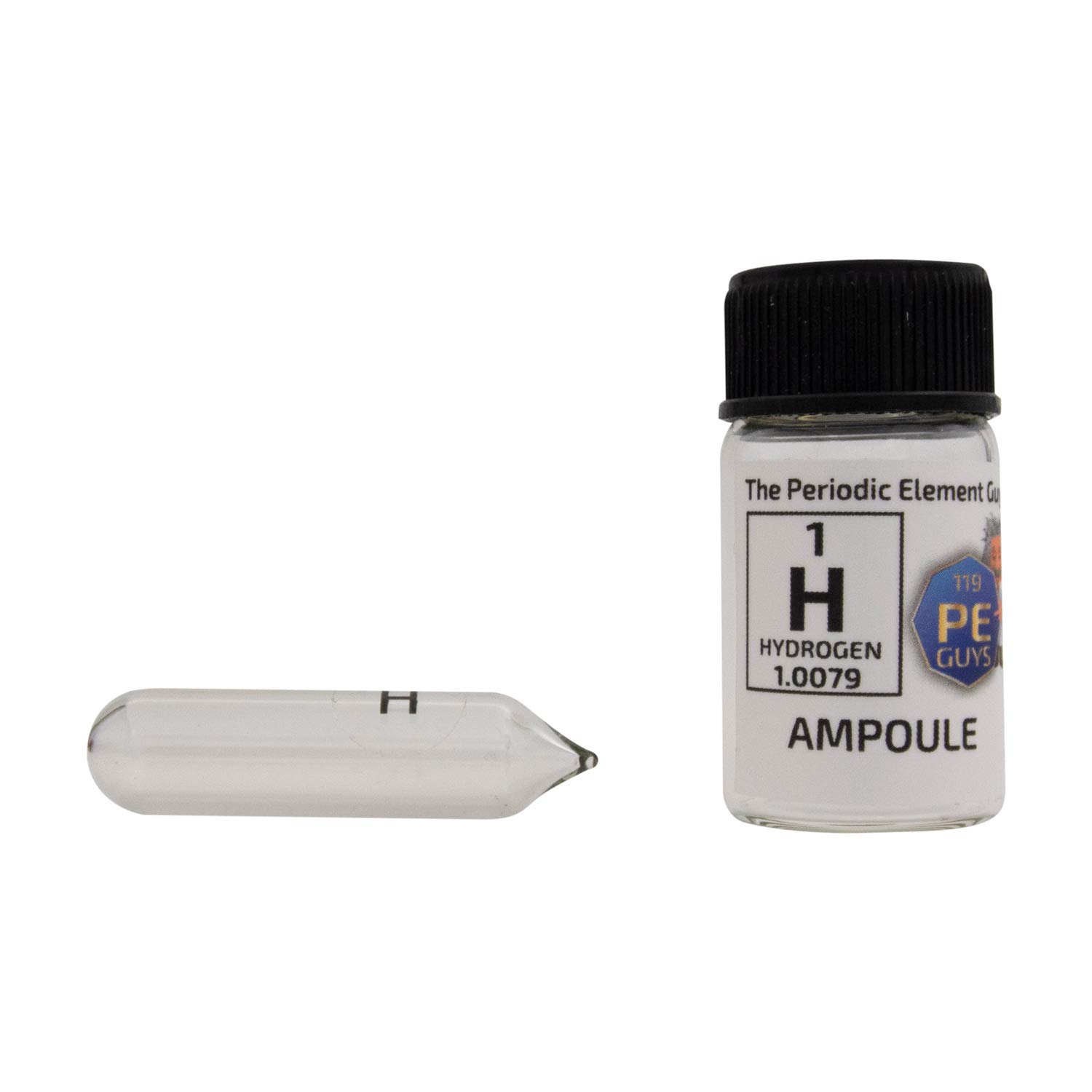 Pure Hydrogen Gas Ampoule Element 1 Sample Low Pressure in Labeled ...