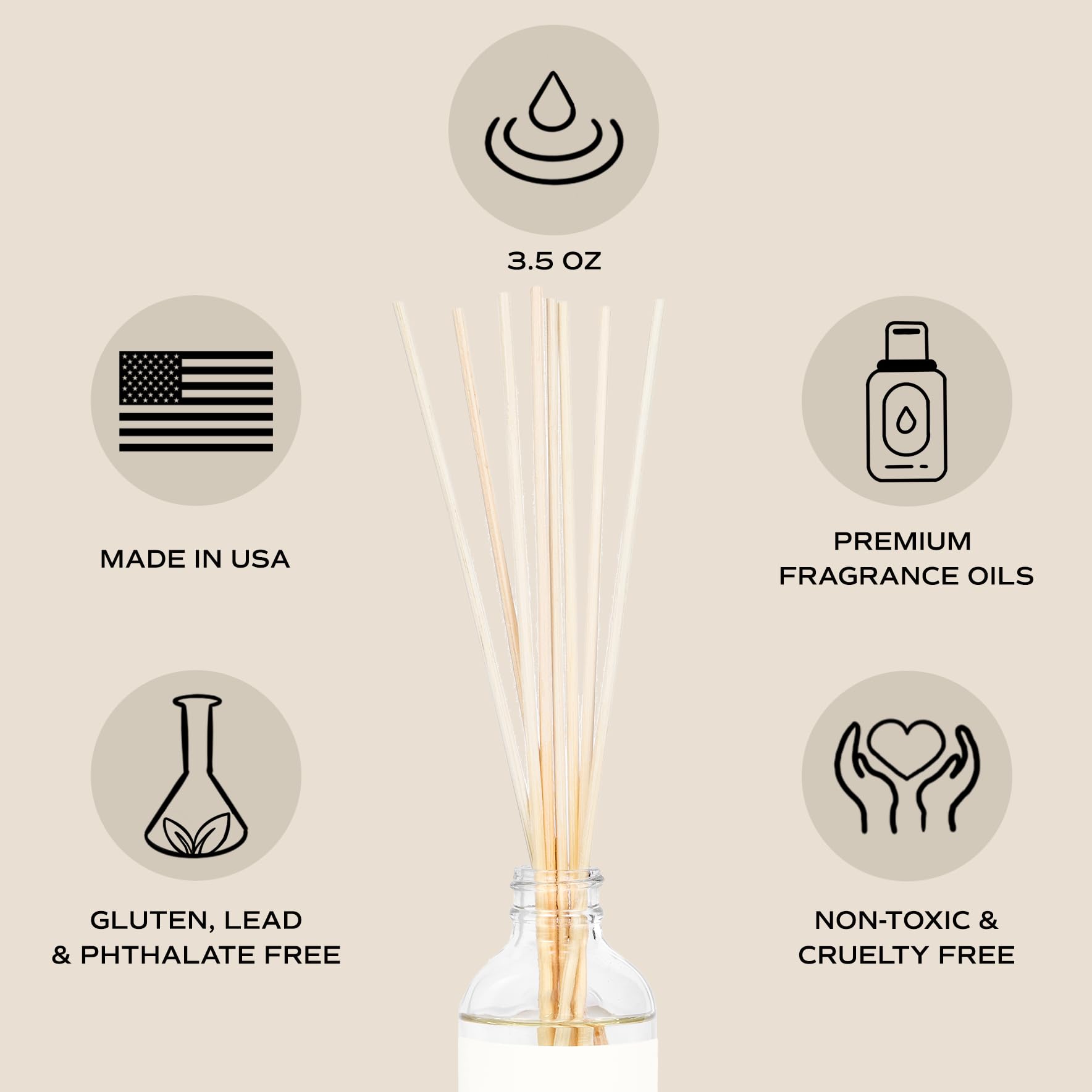 Mua Salt & Sea Reed Diffuser Set - Sea Salt Citrus & Musk Amber Scent Diffuser - Reed Diffusers ...