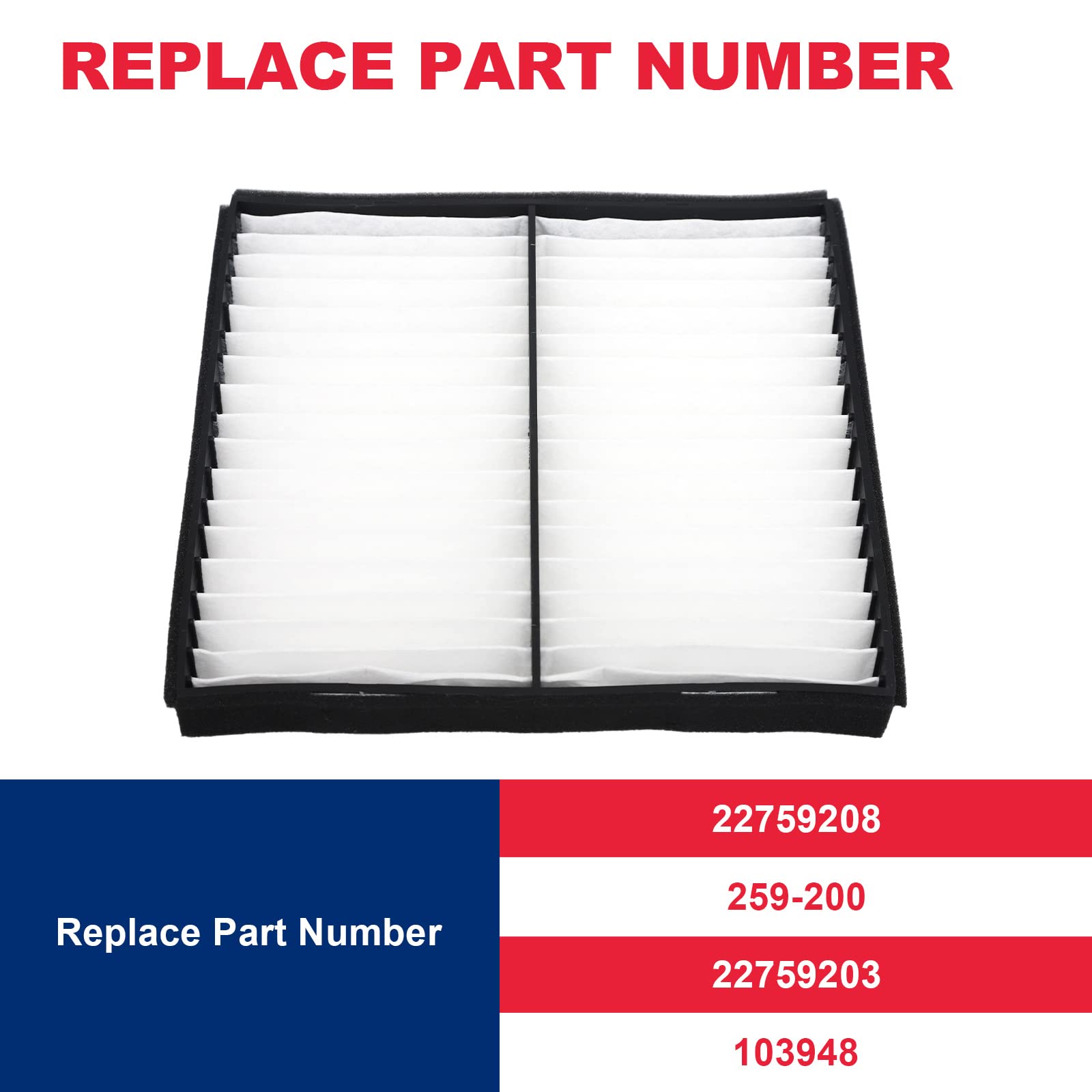 Mua Cabin Air Filter Kit Fits for 2007-2014 GMC Chevy Silverado Sierra ...