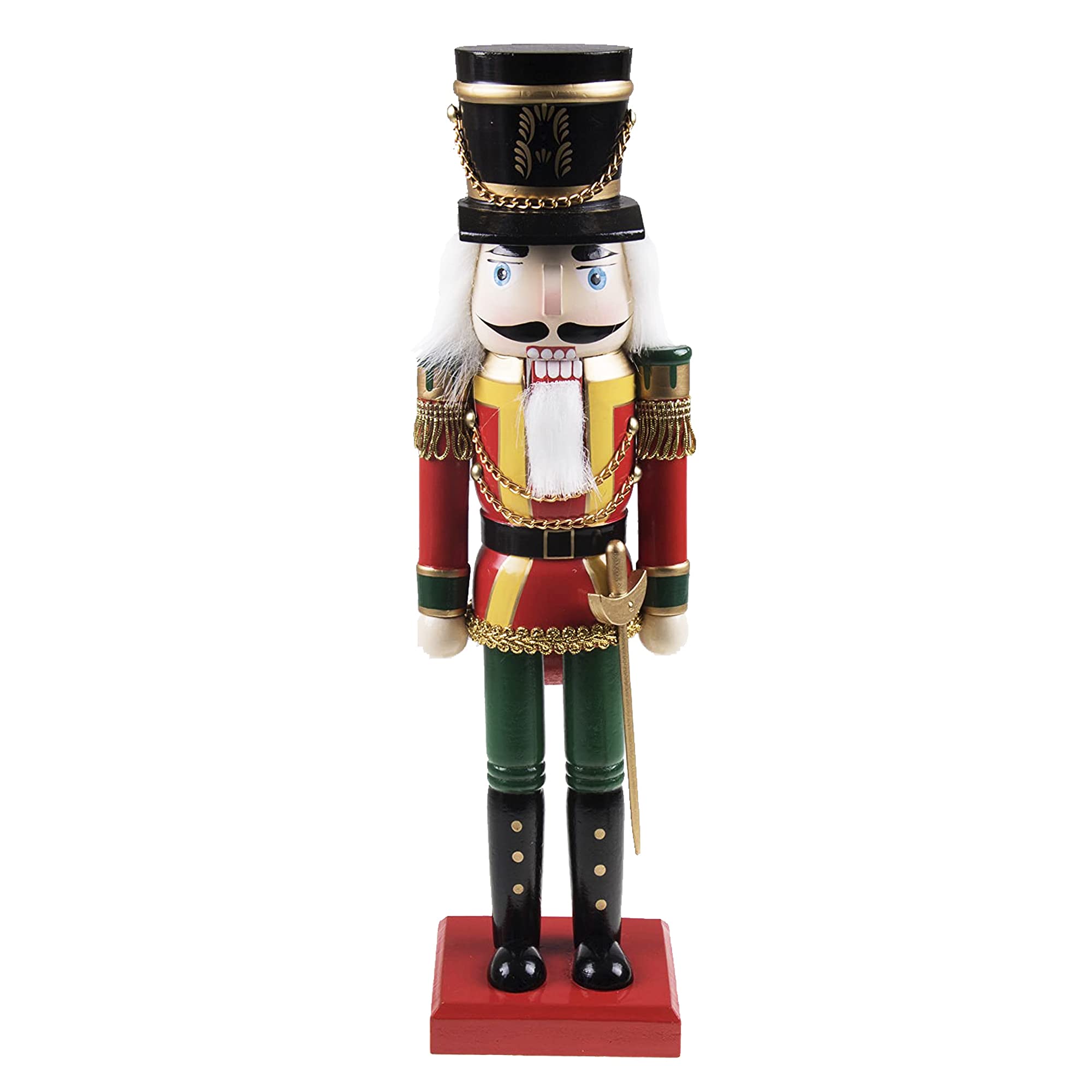 Clever Creations Soldier 14 Inch Traditional Wooden Nutcracker, Festive ...