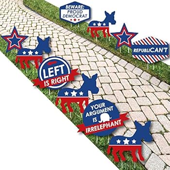 Amazon.com : Big Dot of Happiness Democrat Election - Party Decorations ...