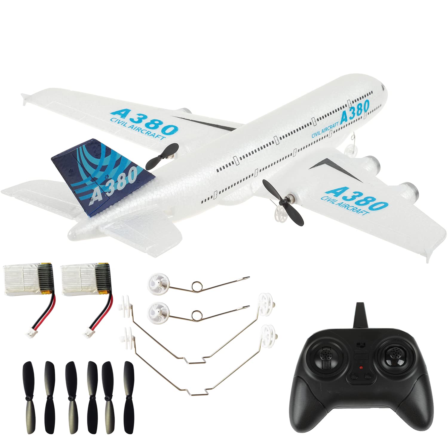PLRB TOYS RC Plane Remote Control Airplane RC Plane,2.4Ghz DIY 2 ...