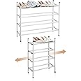 Amazon.com: STORAGE MANIAC Expandable Shoe Rack, Stackable Shoe Rack ...