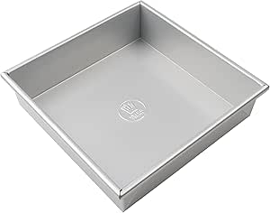 Amazon.com: Ultra Cuisine 7 Inch Cake Pan - 7x7 Baking Pan - Square ...