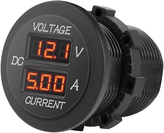 MICTUNING Digitale Multimetro Amperometro Voltmetro per Auto Moto ...