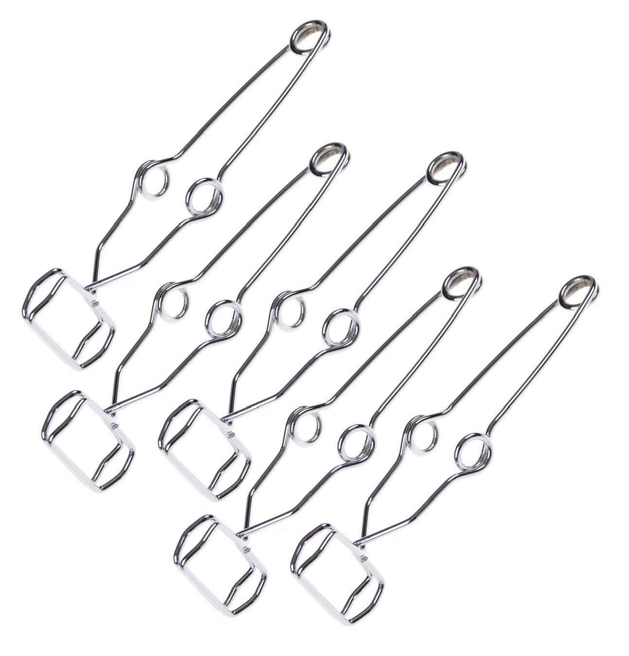 Pack of 5 14.5cm Spring Steel Test Tube Clip Clamp Lab Tool with Finger ...