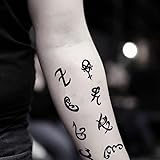 The Mortal Instruments City of Bones Temporary Tattoo Battle Runes Set ...