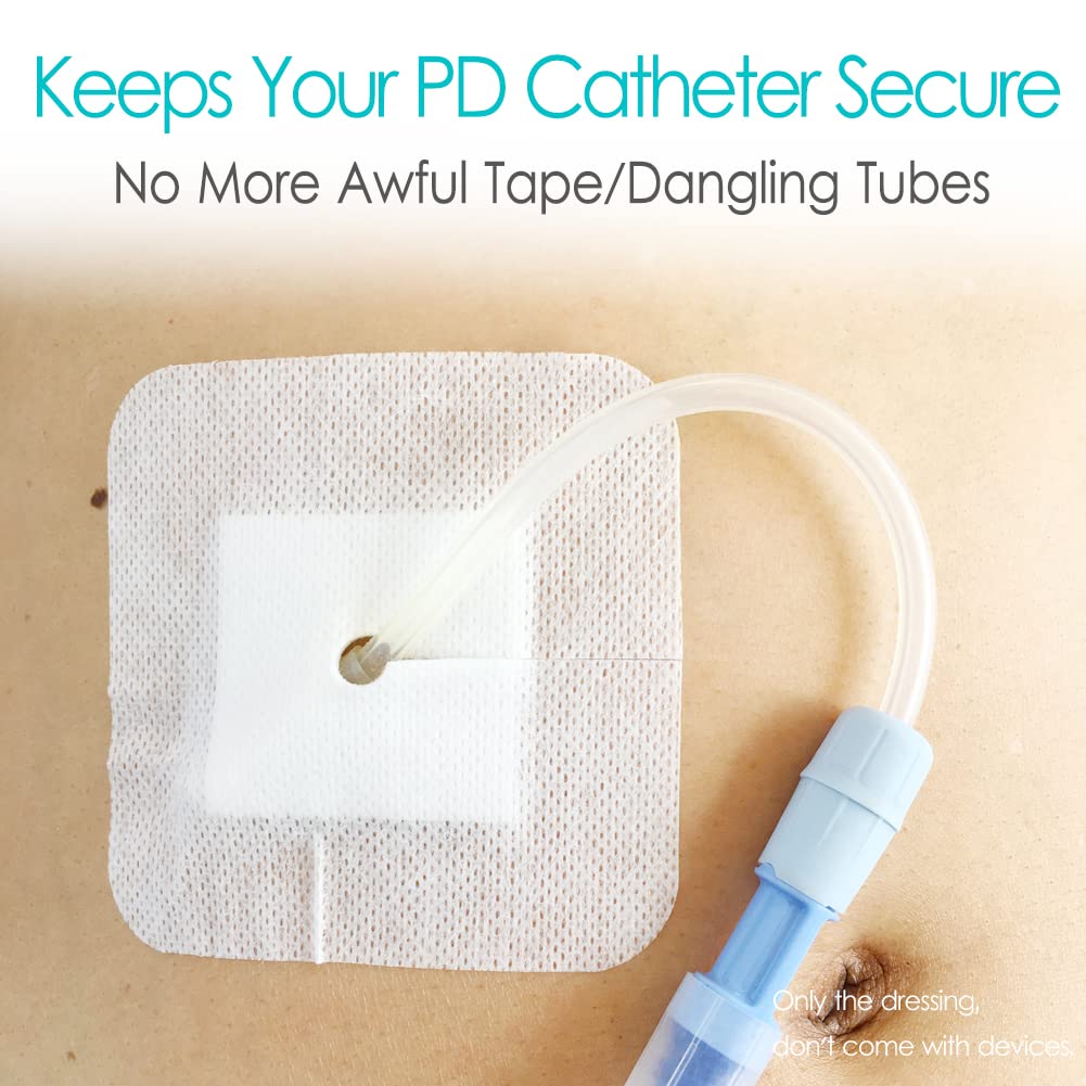 Peritoneal Dialysis PD Catheter Drain Split Bordered Gauze Island ...