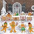 Amazon.com : Gingerbread Yard Signs with Stakes Christmas Gingerbread ...