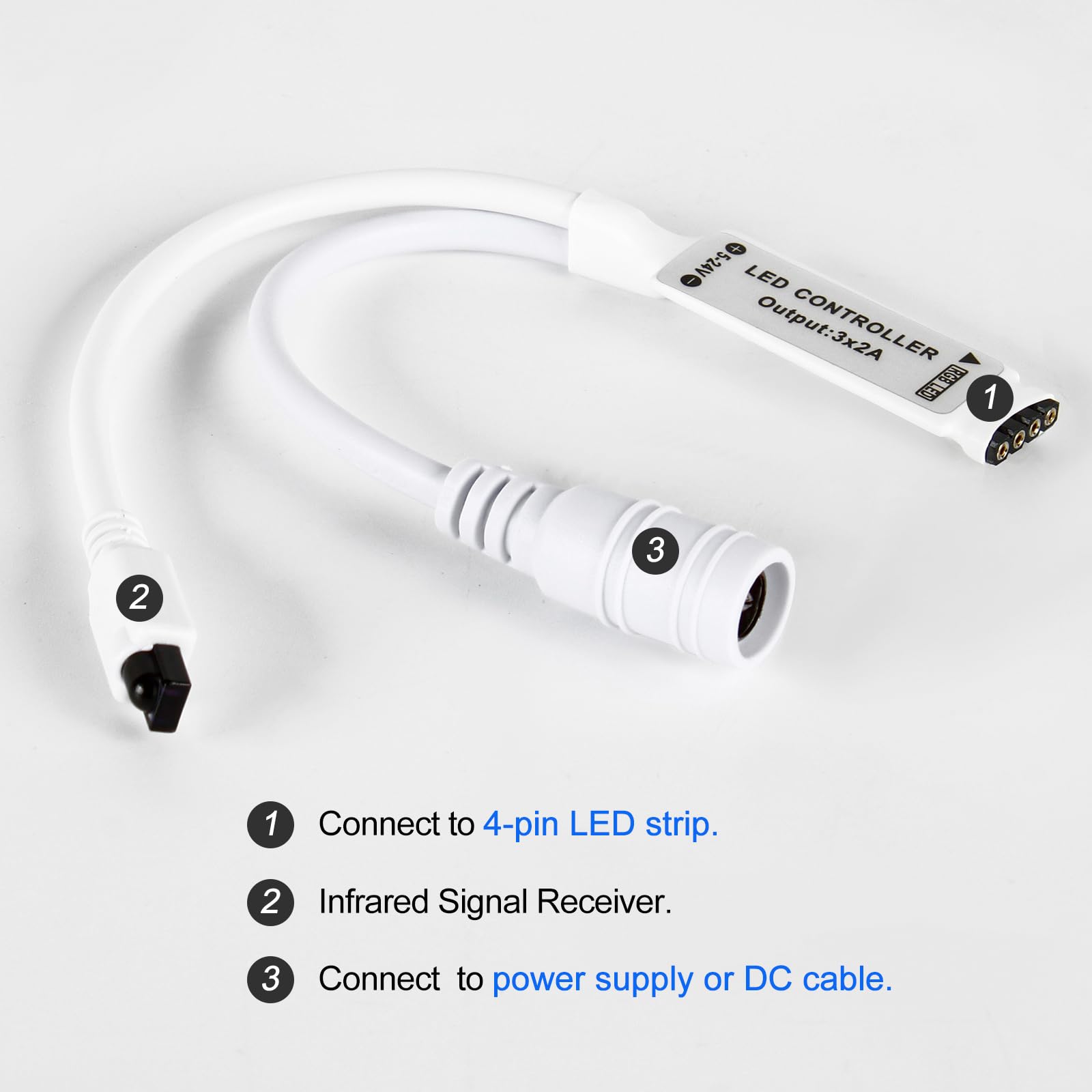 Mua RGBZONE Mini 4 PIN RGB IR LED Controller 24 Keys for SMD 3528 5050 ...