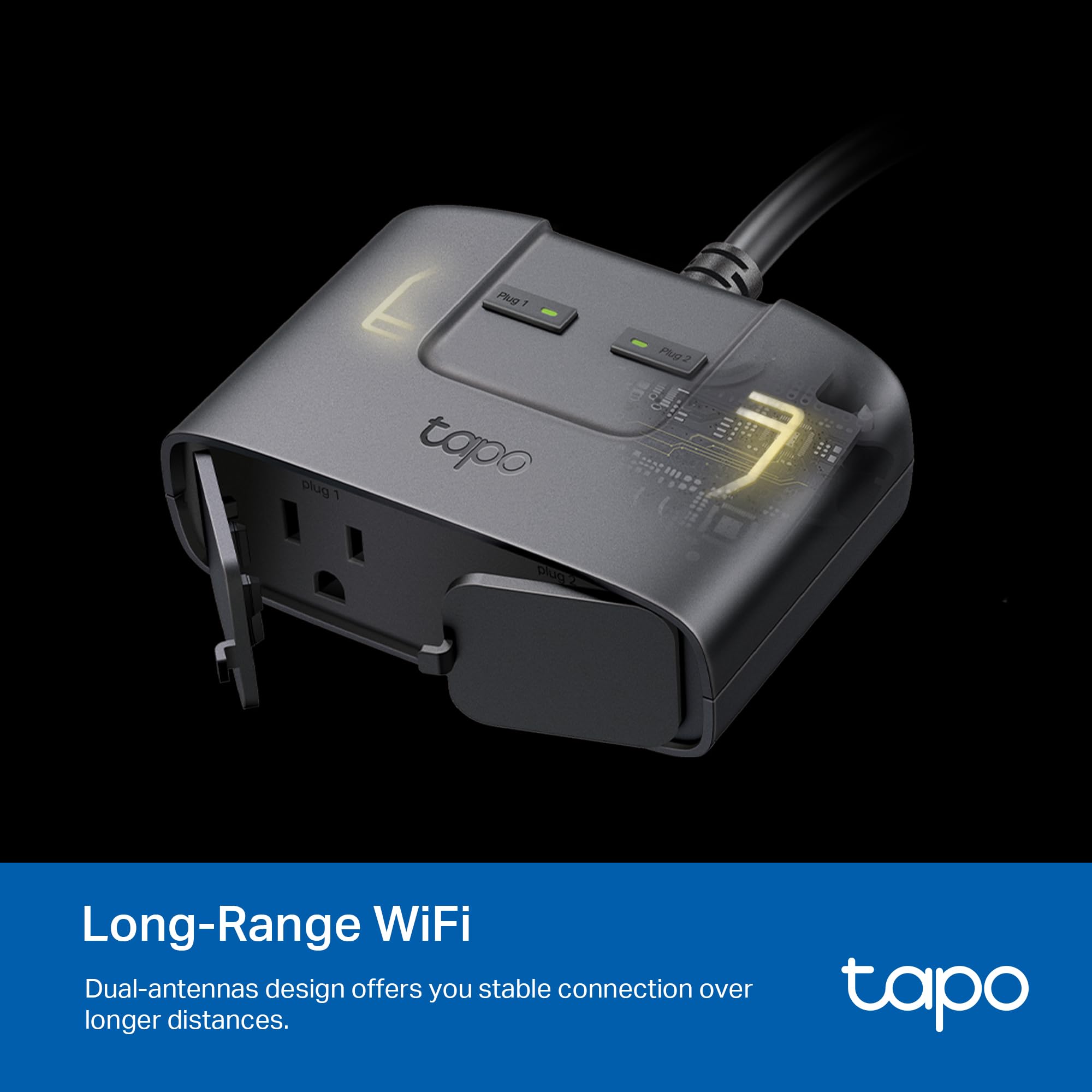 Mua TP-Link Tapo Matter Outdoor Smart Plug, 2 Individual outlets, IP65 ...