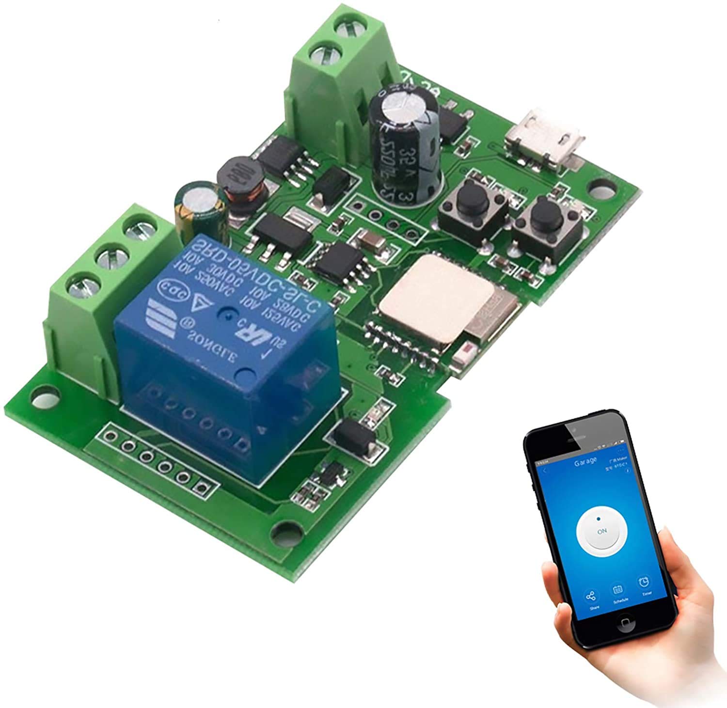 Alexa Echo Dot Newgoal Wireless Jog Relay Momentary/self-locking Switch ...