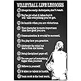 Amazon.com: Starotore Volleyball Life Lessons Metal Tin Signs Wall ...