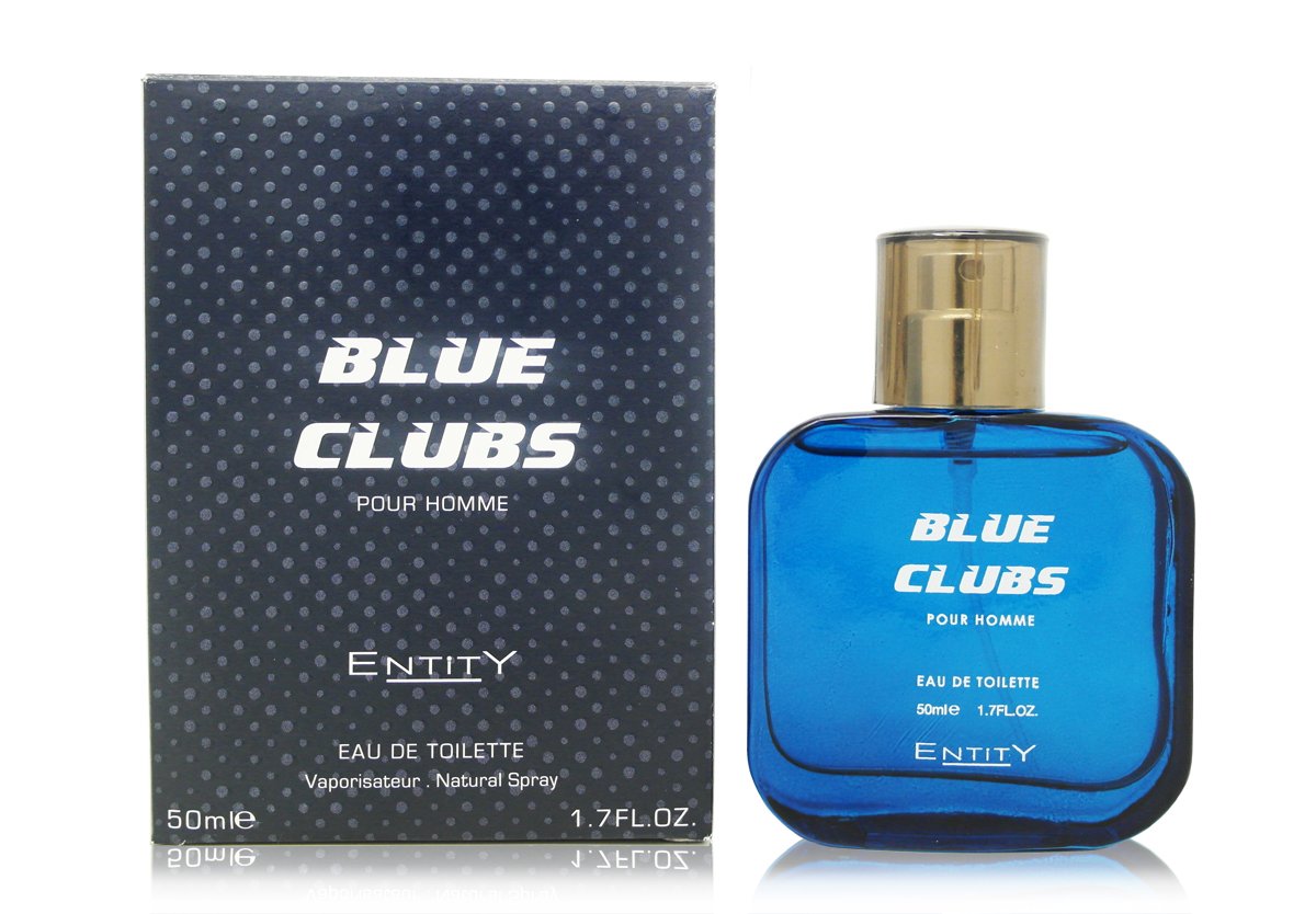 Entity Blue Clubs pour Homme Eau de Toilette Men 50ml Spray: Amazon.co ...