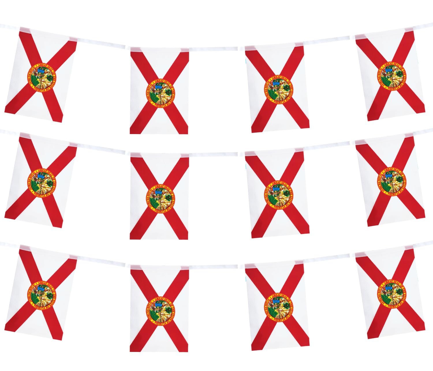 GentleGirl American USA Florida Flags Banner String Small Mini US ...