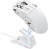 Amazon.com: ATTACK SHARK X11 - Mouse inalámbrico ligero para juegos con base de carga RGB, Tri ...
