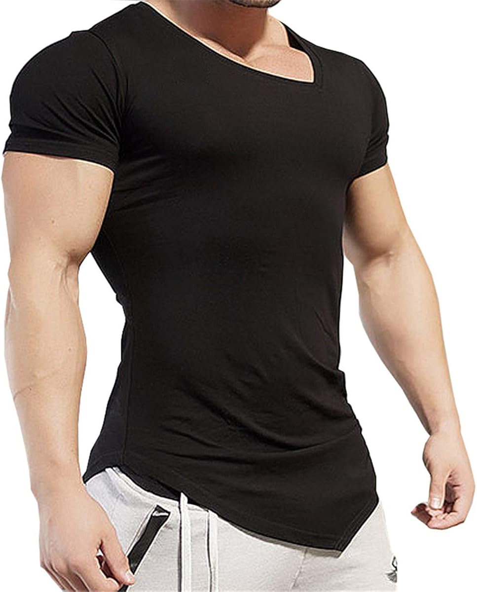 Cabeen Männer Herren Bodybuilding T-Shirt Muskelshirt Gym Fitness Sport ...