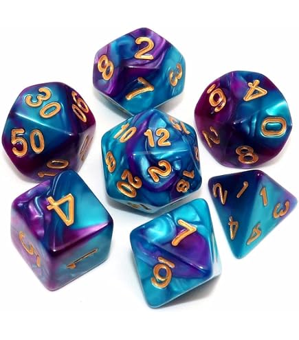D20 Dice Set Dice Resin Translucent Colors Polyhedral Dice With Dice ...