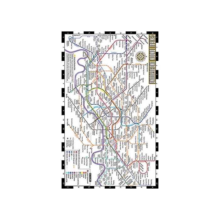 Buy Streetwise London Underground Map - Laminated Map of the London ...