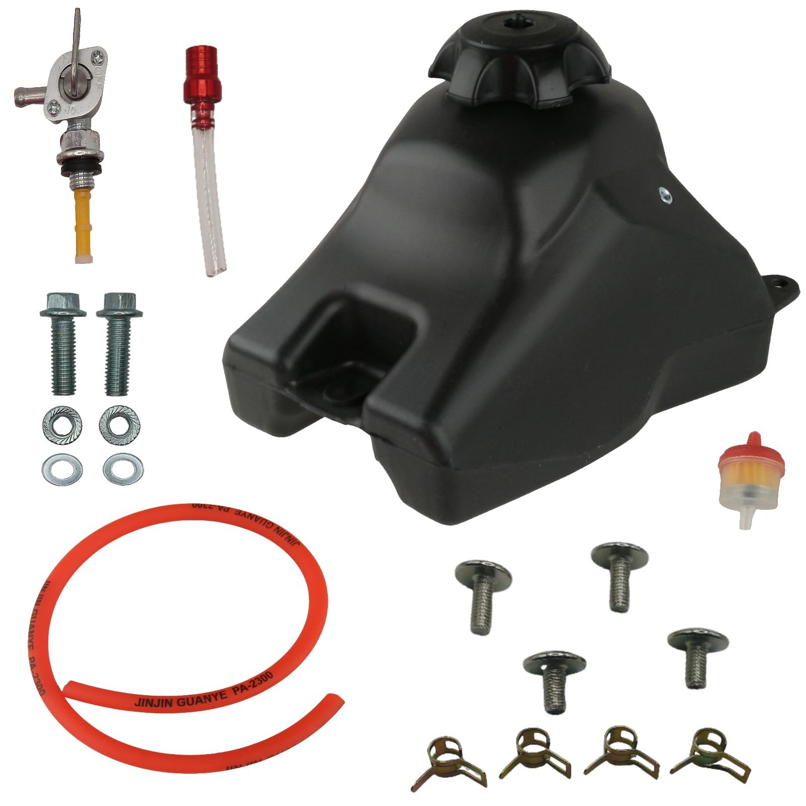RedCap Gas Tank with Gas Cap Petcock for 50cc 70cc 110cc 125cc Dirt ...