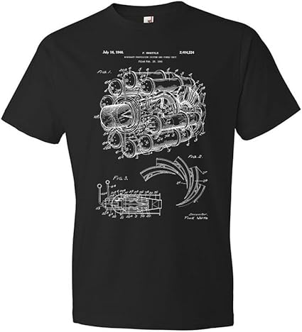 Amazon.com: Jet Engine T-Shirt, Air Force Pilot, Mechanic Gift ...