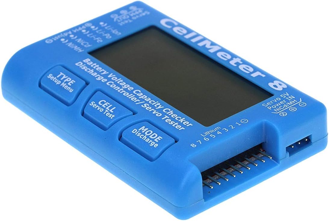 Cellmeter-8 Battery Capacity Checker Servo Tester RC CellMeter 8 for 2 ...
