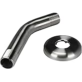 Danco 89182 Showerhead and Shower Arm Flange and Assembly, 6-inch ...