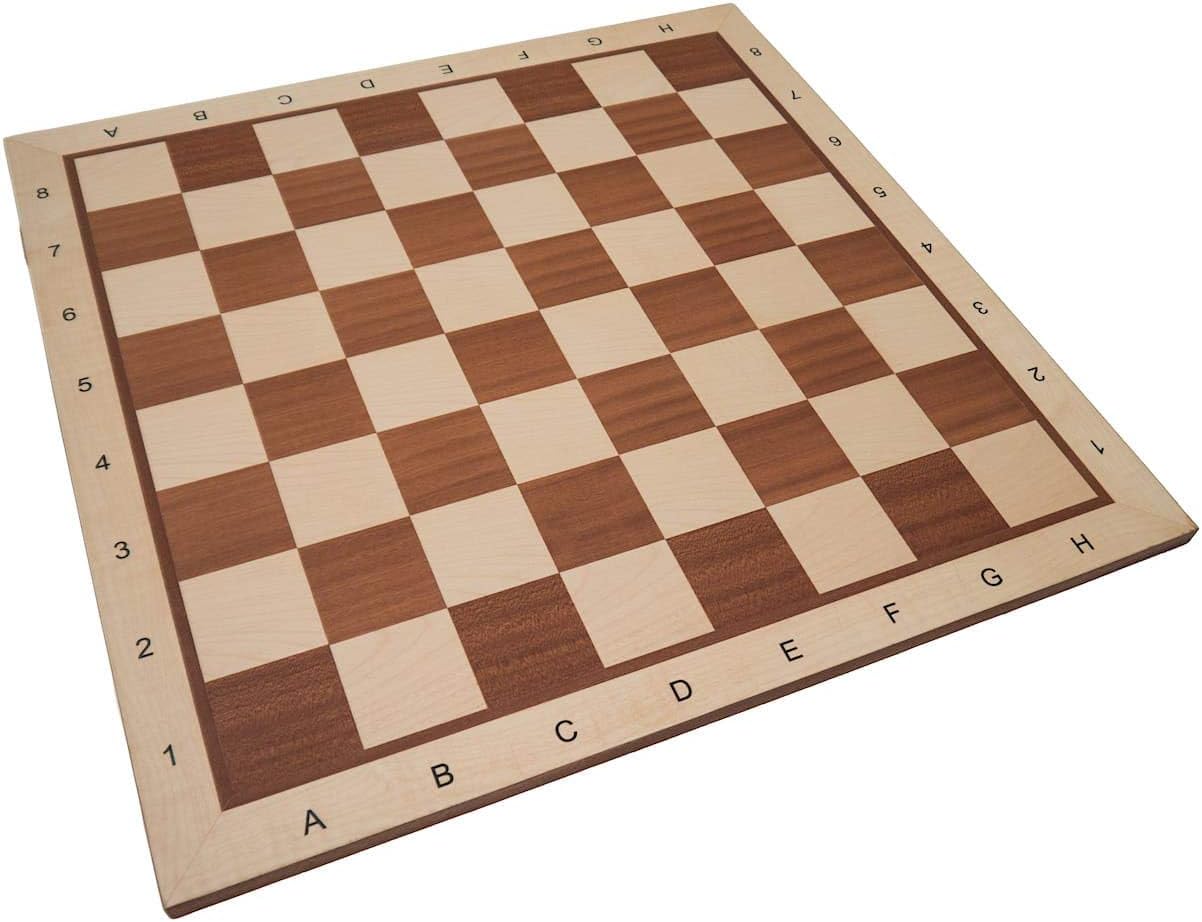 ROMBOL Schachbrett, FG 58, Mahagoni/Bergahorn Intarsie, mit ...
