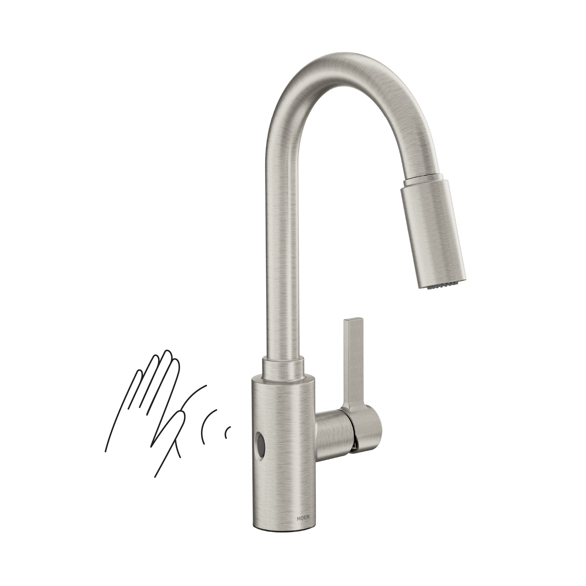 Moen 7882EWSRS Genta LX Motionsense Wave Sensor Touchless One Handle ...