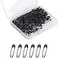Amazon.com: 120 Pcs 19mm Safety Pins, Mini Black Pins for Art Craft ...
