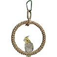 Amazon.com : Bird Rope Swing Toy Parrot Climbing Perch Stand Natural ...