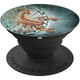 Amazon.com: Blue Scorpio Zodiac Sign Constellation PopSockets Grip and ...