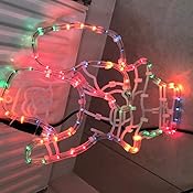 WeRChristmas Santa Rope Lights Silhouette Christmas Decoration, 41 cm ...