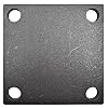 Sidco Supply 4x4" Weldable Square Steel Metal Baseplate – 4 Inch Steel ...
