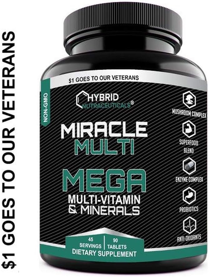 MEGA Multi Vitamins Minerals Blend, Daily Multivitamin Mineral ...