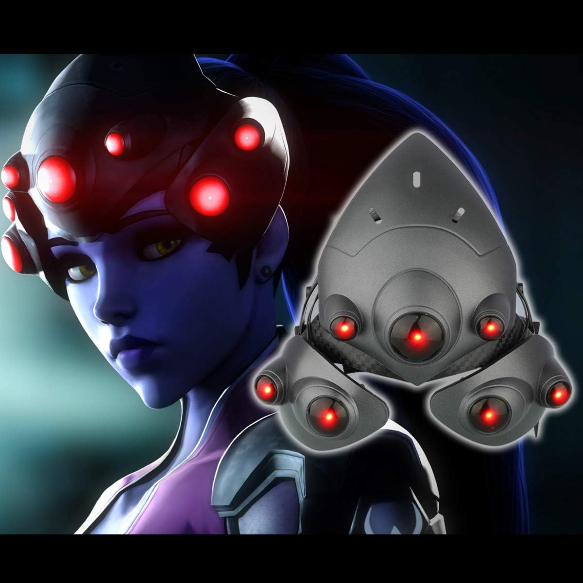 OW Widowmaker Light-up Mask -1:1 Props LED Helmet Halloween Anime ...