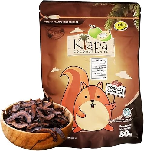 Petro Food Klapa Coconut Chips | Chocolate Flavour | Baked Process | 80 ...