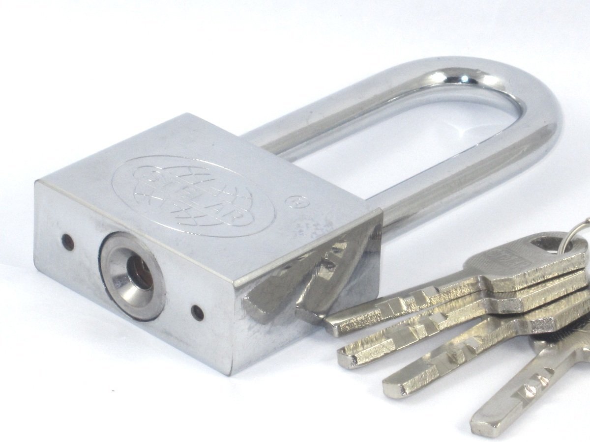 Online Best Service 4 Pack Lot Long Shank Padlock 70mm 2.75" Long Shaft ...