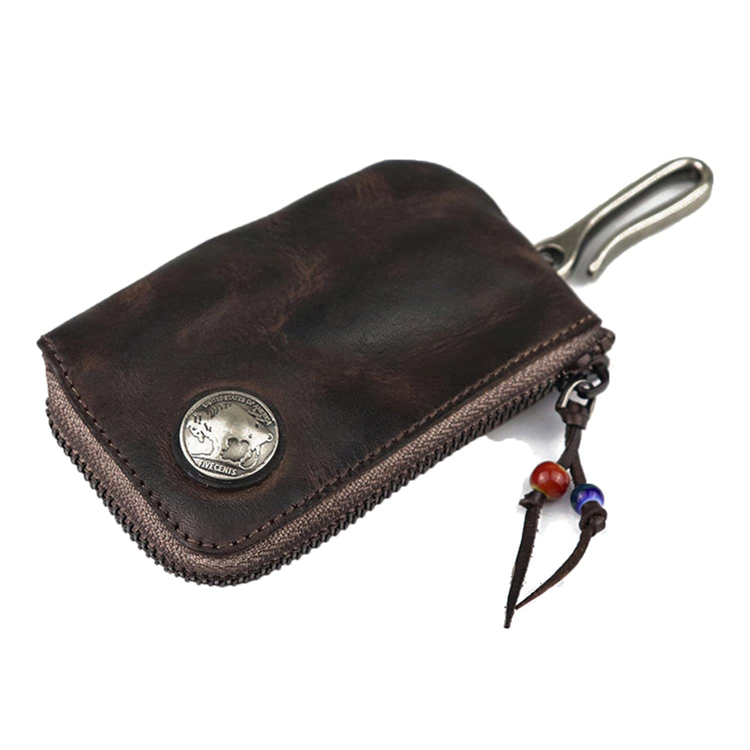 Akuhizo Leather Mini Medieval Pouch Keychain,Leather Belt Pouch ...