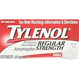 Amazon.com: Tylenol Regular Strength Tablets, 100 Count (Pack of 2): Health & Personal Care
