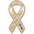 Amazon.com: Cure Childhood Cancer Mini Ribbon Magnet by Magnet America ...