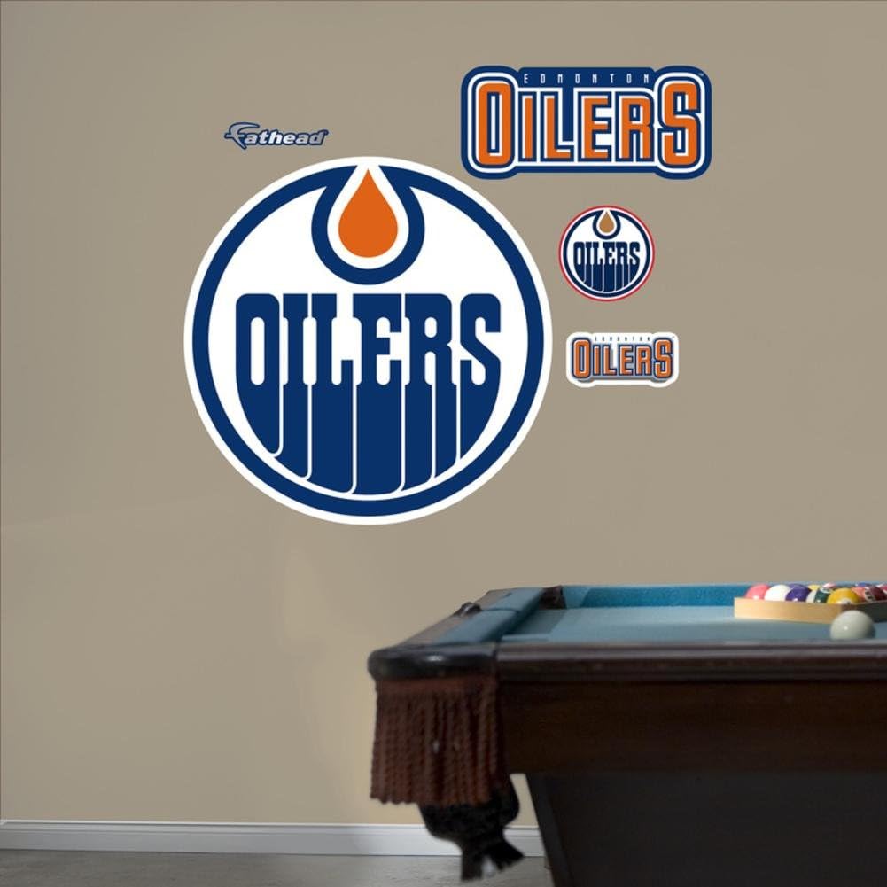 Amazon.com : Oilers 2011-2012 Logo Wall Decal 39 x 39in : Sports Fan ...
